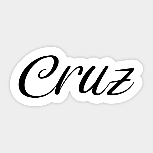 Name Cruz Cruz Sticker TeePublic name-cruz-cruz-sticker-teepublic